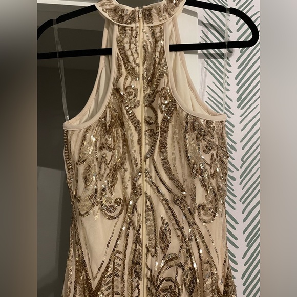 privy | Dresses | Privy Ivory Sequin Halter Mini Dress | Poshmark